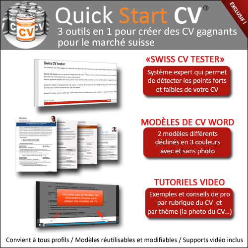Modèles de CV suisse et outils pour la performance du CV